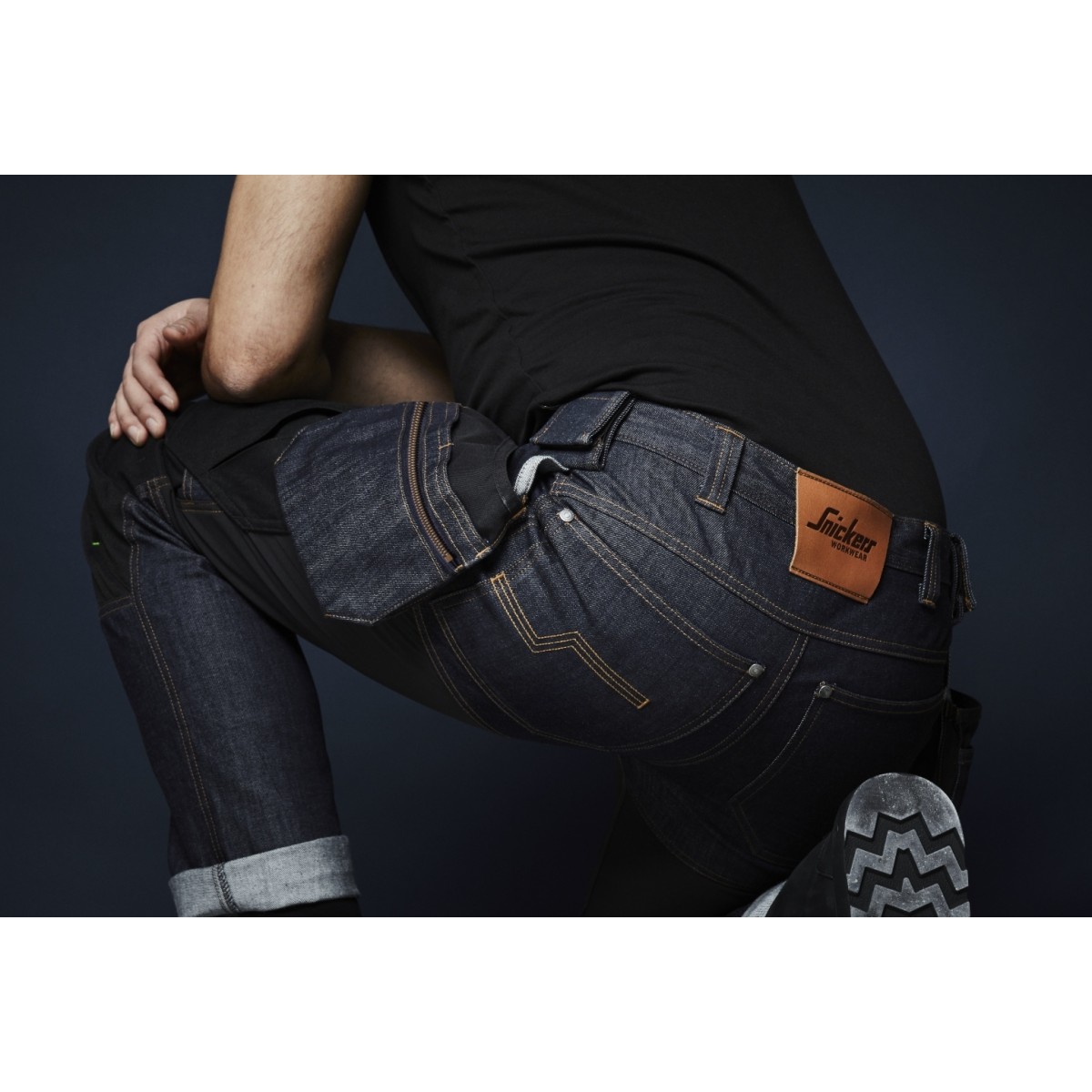 Pantalon+ en denim avec poches holster SNICKERS 6955